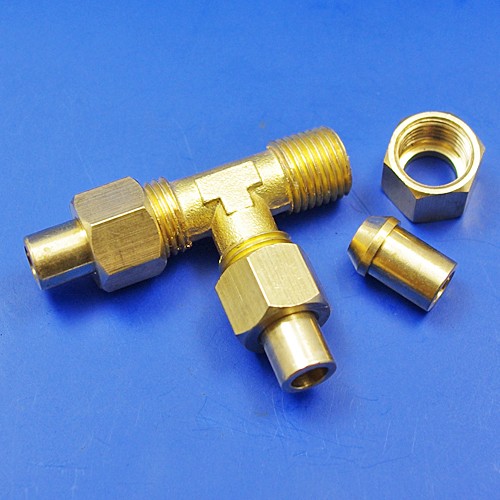 345: solder nut type tee piece - 1/4BSP for 1/4 pipe - Fittings - Taps ...