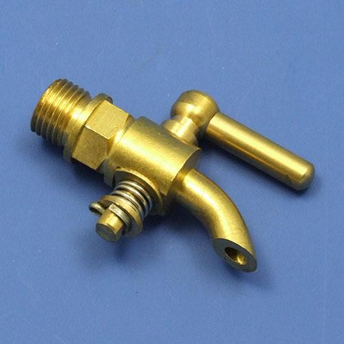 340: Curved drain tap 1/4" BSP - Drain Taps - Taps, Pipe and Fittings ...